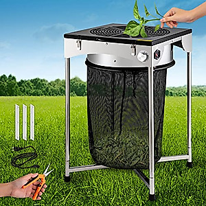 VEVOR Bud Leaf Trimmer, 18 inch Adjustable 3 Speed 110V, Electric Hydroponic Dry or Wet Plant Trimming Machine with Sharp Stainless Steel Blades, Twisted Spin Cut for Flowers, Leaves, Herbs