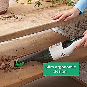 BLACK+DECKER 8V MAX reviva Handheld Vacuum, Cordless, Transparent Dustbowl (REVHV8J40)