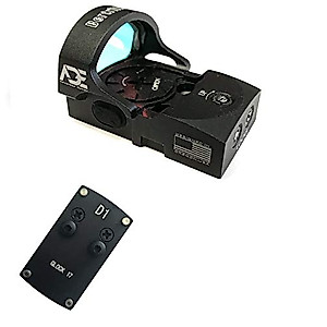 ADE Bertrillium RD3-013 Red Dot+Rear Sight Optic Mounting Plate/Adapter for All GLOCK (Non-MOS,Non-Aftermarket Slide) Standard models,Canik TP9SF and Taurus GX4,G3C&G3 with factory steel sights pistol