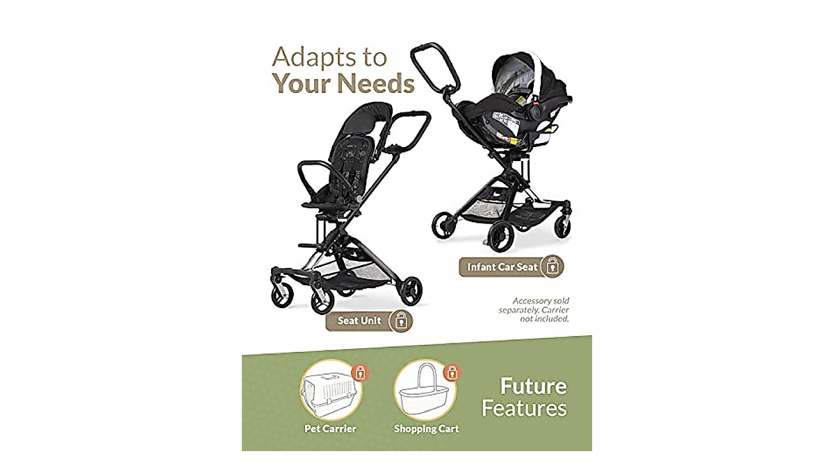 Unilove On The Go 2-in-1 Lightweight and Frame Stroller with Reversible ...