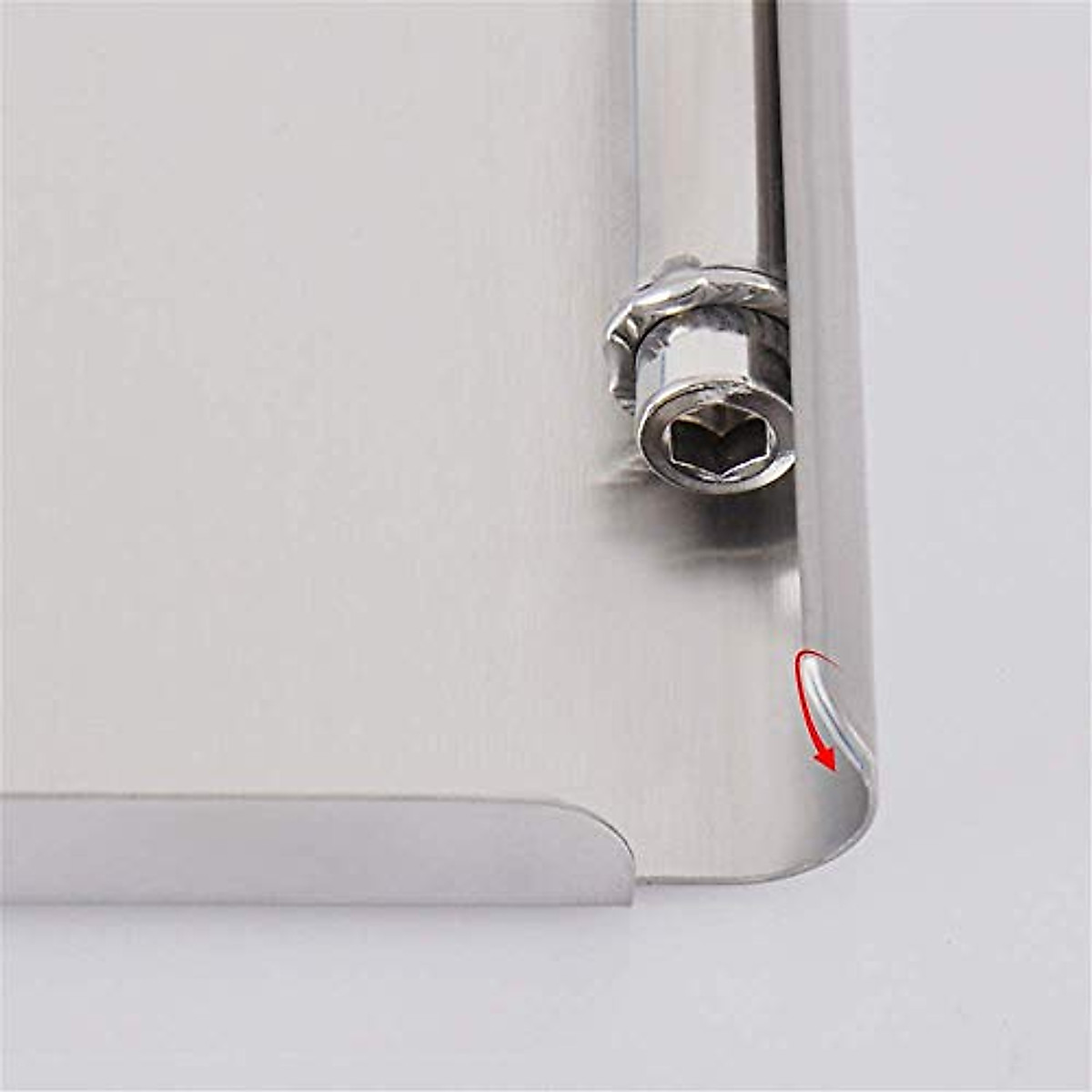 JF-XUAN Kitchen Shelf Microwave Oven Rack 304 Stainless Steel Microwave Oven 3-shelf Storage Unit Wheel Space Saving Compatible with Microwave Oven Large Microwave Oven Rack (Color : Silver, Size :