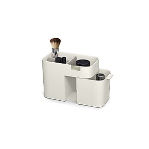Joseph Joseph 75003 Viva Makeup Cosmetic Storage Organizer with Drawer, Small, Shell