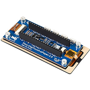 waveshare 2.9inch Capacitive Touch e-Paper Module for Raspberry Pi Pico, 296×128 Pixels, Black/White Two-Color, SPI / I2C Interface, Support Partial Refresh