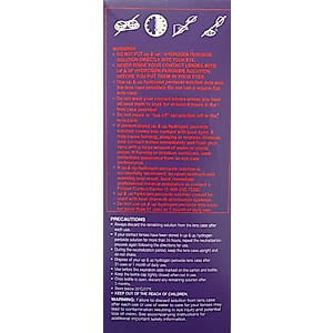 Up&Up Cleaning and Disinfecting Lens Care system 3% Hydrogen Peroxide Solution 2x12 Fl Oz Includes 2 Contact Cases