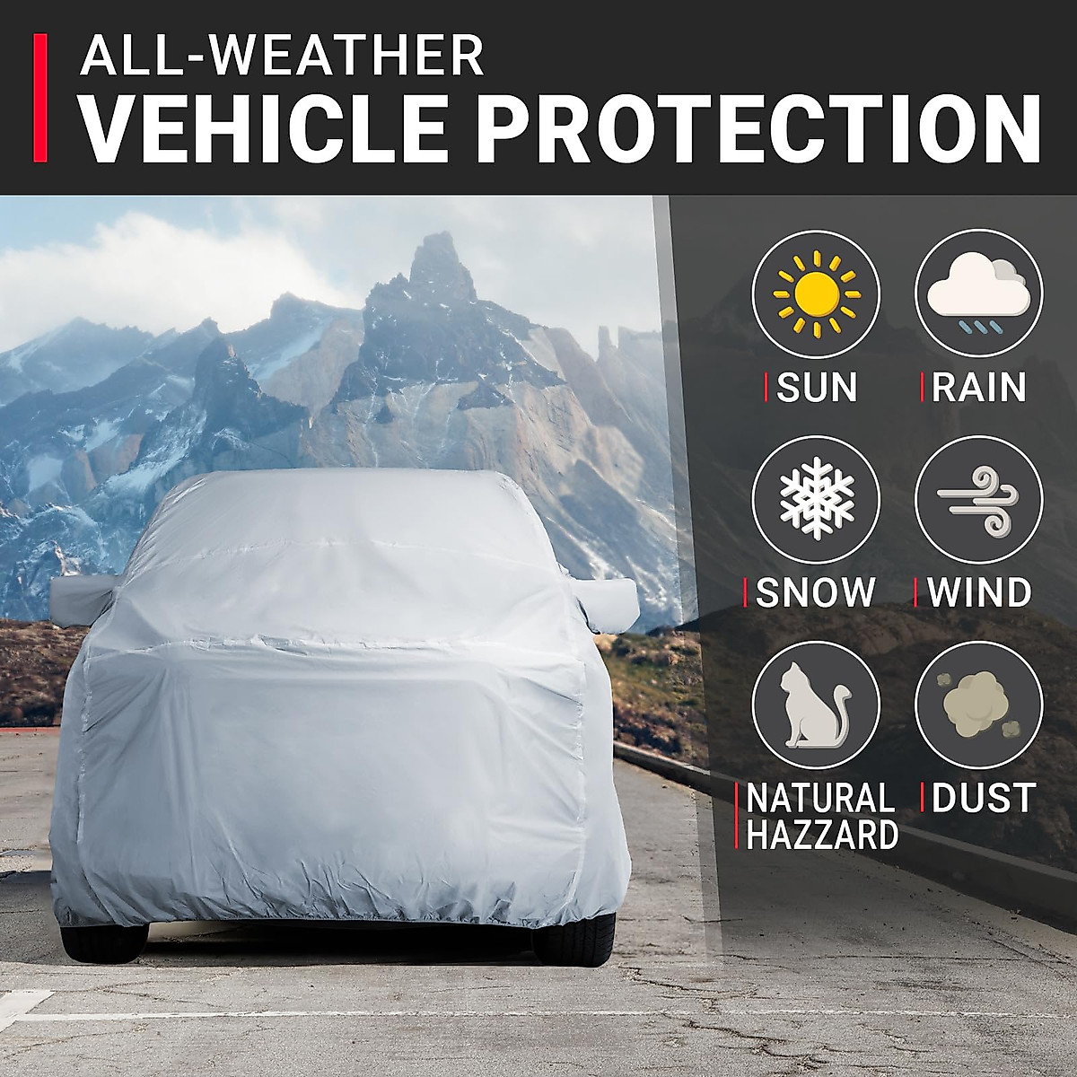 iCarCover Premium Truck Cover for Ford F-250 1973-1979 Regular Cab 6.5 ft. Short Bed Waterproof All Weather Rain Snow UV Sun Hail Protector for Automobiles Full Exterior Indoor Outdoor Truck Cover
