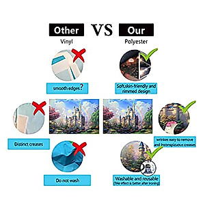 7x5ft Dreamy Castle Photography Backdrop for Kids Fairy Tale Princess and Prince Entertainment or Birthday Party Photo Backgrounds BV043