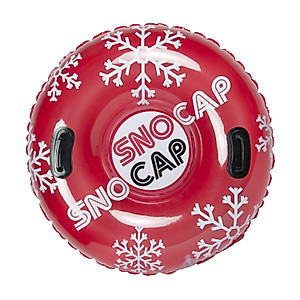 Poolmaster SNO Cap Inflatable Snow Tube and Snow Sled with Handles
