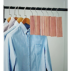 Kilocircle Cedar Blocks Clothes Storage, 100 Items Cedar Valuable Pack with red Aromatic Cedar Blocks/Hang ups for Closet-Storage Accessories