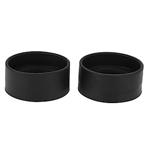 Oumefar 2Pcs Microscope Eyepiece Cup Rubber Eyepiece Cover Accessory Guards Eyeshields Telescope Protector Rubber Eyecups with 36mm Diameter for Stereo Microscope (KP-H2 Flat Angle)