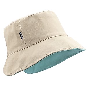 Taidor Ponytail Sun Bucket Hats for Women Beach Cap Fisherman Hat Beige
