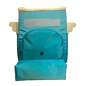 paerma Boys Backpack For School, 14 Inch, Plush With 3D Wings & Cartoon Prints, Adjustable Straps & Padded Back, Lightweight Bag for Kids, School or Travel