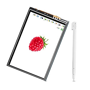 DORHEA for Raspberry Pi Display 3.5 inch TFT LCD Screen Kit, 3.5'' 480x320 Resolution TFT Touch Screen Moudle with Protective Case Touch Pen Heatsinks for Raspberry Pi 4 3 B+,Pi 3 B, Pi 2, Pi Zero