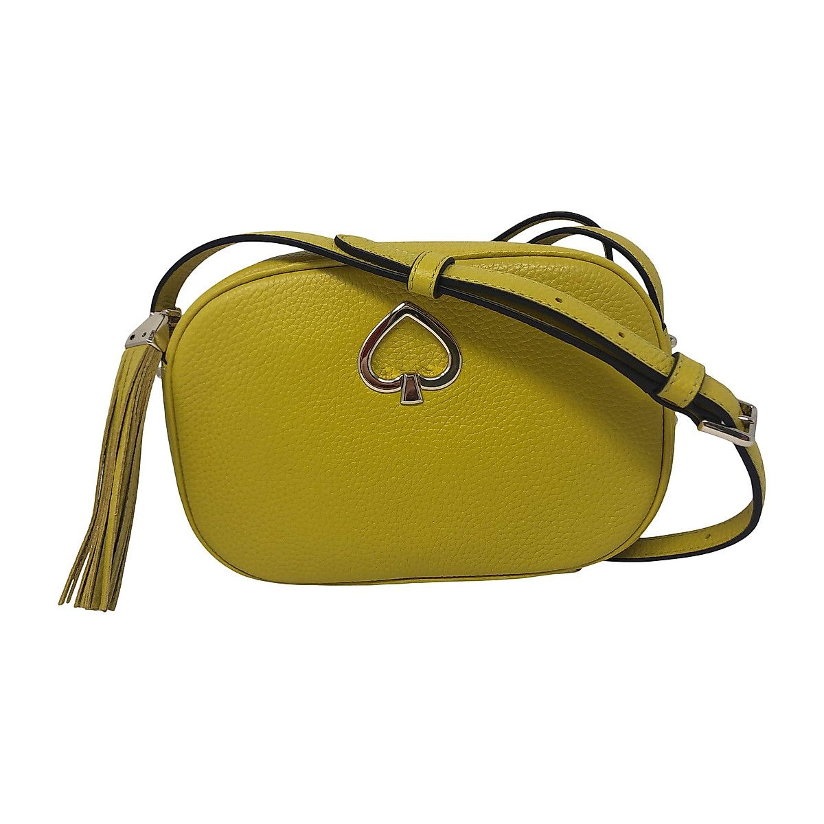 kate spade new york Leather Kourtney Camera Crossbody Shoulder Bag, Chartreuse