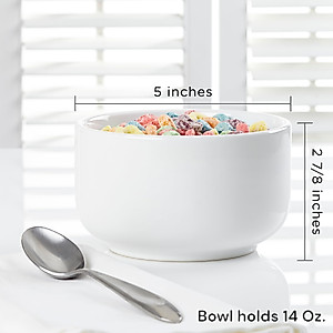 Personalization Universe Movie Night Snack Bowl - Customizable Ceramic Popcorn Bowl For Family Movie Nights, Small 14 Ounce Capacity, Dishwasher Safe