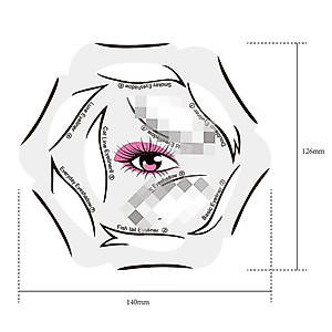 ASDGA Professional Eyeliner Stencil Eyeshadow Stamp Pads Auxiliary Makeup Learning Tool Card Beginner Beauty for Eye Artist Supplies Must Haves (2 Pcs)