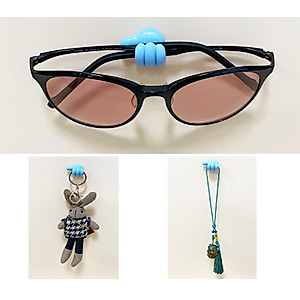 LKBBC 30 Pcs Silicone Thumb Hooks, Multifunction Self-Adhesive Cable Clip, Key Hook Wall Hangers Holder Desktop Cord