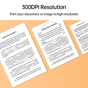 HXBER A4 Thermal Printer, FT800 A4 Thermal Printer Wireless&USB Connect with Mobile Computer Auto Cutter for Office School Printer with A4 Thermal Paper Roll Compatible with Windows System WiFi