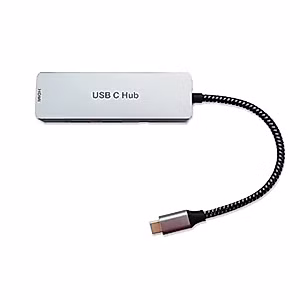 USB C Hub Multiport Adapter with 4K HDMI Output, USB C Dongle for MacBook Pro with USB 3.0,USB 2.0 Ports SDTF Card Reader Compatible for MacBook Pro XPS More Type C Devices,Grey