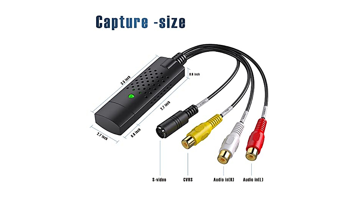 VIXLW USB Video Capture Card - Convert VHS & Mini DV to 720p HD