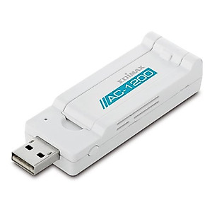 EDiMAX Wi-Fi 5 802.11ac AC1200, Dual-Band 2.4/5GHz Adapter for PC, Wireless AC USB 3.0 Adapter Dongle w/ Foldaway Antenna, Up to 867Mbps Fast Transfer, Win11 Plug-n-Play, Mac OS, Linux, EW-7822UAC