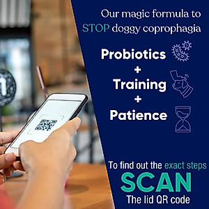 Vetrinex Labs Probiotic - Coprophagia Treatment for Dogs - Stop and Prevent Dog from Eating Poop - No Stool Eating, Deterrent and Prevention - Probiotics Powder for Cats, Dogs & Puppies