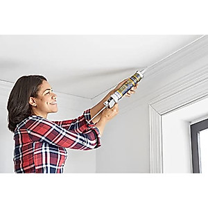 GE Max Shield Painter's Seal & Paint White, 10.1 fl oz, 1, Cartridge