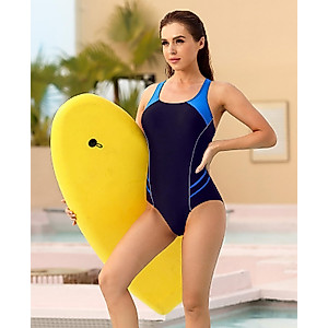 beautyin Sporty Swimsuits for Women Resistant Athletic Swimwear Swimming Suit L