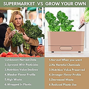 Heirloom Salad Greens Pod with Seed for Aerogarden Harvest, 7-Pods(350 Seeds+, Include Green Leaf Lettuce, Paris Island Lettuce, Buttercrunch Lettuce, Arugula, Broccoli, Green Chard, and Spinach)