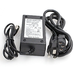 SZRMCC Sound Devices XL-WPH3 12V 4A Hirose 4 Pin Male AC DC Power Supply Adapter for Recorder Zoom F4 F8,Sound Devices 688 644 633 702T,ZAXCOM