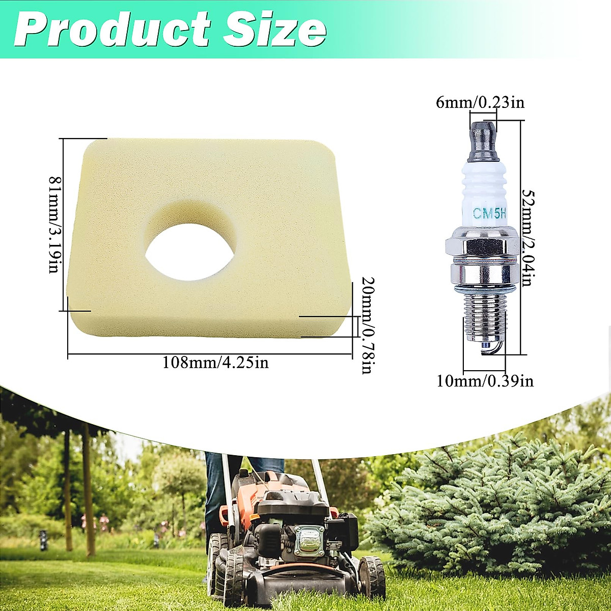 595660 Air Cleaner Cover + 799579 Air Cleaner Foam Filter + 594281 Primer Bulb for 550E-550Ex Series 594281 590581 08P502 08P602 09P602 09P702 (1 Pack)