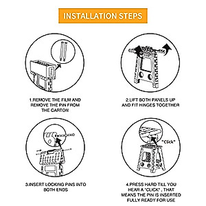 Delxo 16” Folding Step Stool in Black,1 Pack Premium Heavy Duty Foldable Stool for Adults,Portable Collapsible Plastic Step Stool,Non Slip Folding Stools for Kitchen Bathroom Bedroom Up to 400LBS