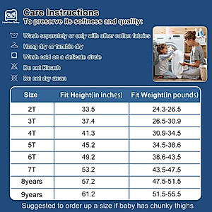 MooMoo Baby 8 Packs Potty Training Pants Cotton Absorbent Training Underwear for Toddler Baby Boy 2T