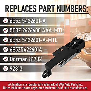 Front Left Interior Door Handle Chrome - Compatible with Ford, Lincoln and Mercury Vehicles - Fusion 2006 - 2012, MKZ 2007 - Zephyr, Milan - Replaces 6E5Z 5422601-A, 81702, 6E5Z5422601A, 92813