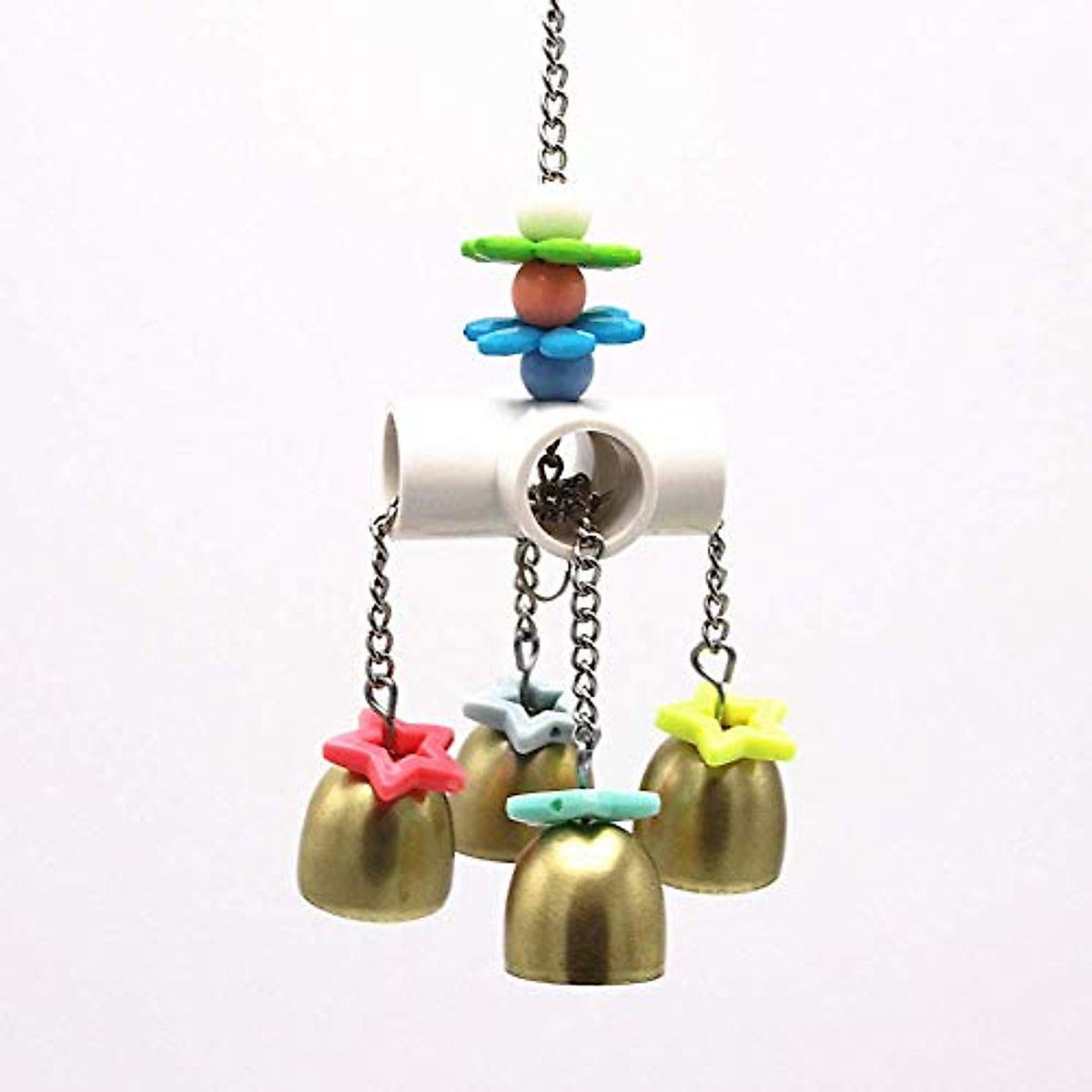 Bird Parrot Bells Toy with Sweet Sound for Budgie Parakeet Cockatiel Conure African Grey Lovebird