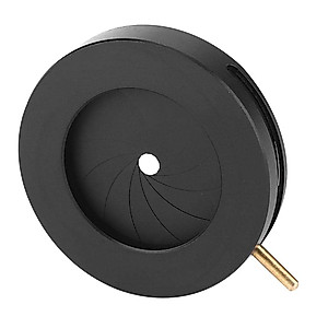 Microscope Lens Adapters, Iris Diaphragm Microscope Iris Adapter Aperture Adjustable Lens Optical Diaphragm for Laboratory Microscope(SK23)