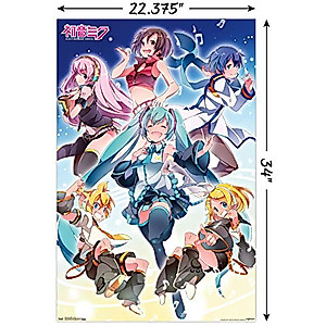 Trends International Hatsune Miku - Group Wall Poster, 22.375" x 34", Unframed Version