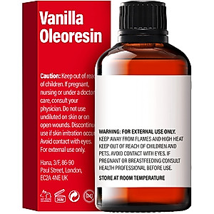 H’ana Vanilla Essential Oil for Diffuser & Skin (1 fl oz) - 100% Natural Vanilla Oleoresin Essential Oil - Fragrant and Long Lasting Vanilla Oil Perfume