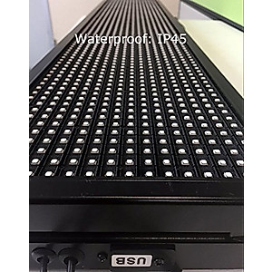 Scrolling LED Sign with WiFi P10 Outdoor 40" x 8" LED Display Programmable LED Sign Perfect Solution for Advertising