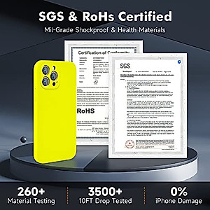 Kimguard Silicone Magnetic Case for iPhone 14 Pro Max Magsafe Case Silicone Phone Case with Microfiber Lining for iPhone 14 Pro Max 6.7 inch 2022,Yellow