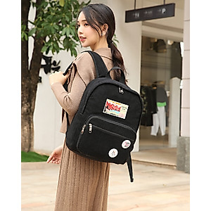 Makukke Travel Backpack for Women Girls, School Bag with 15-Inch Laptop Sleeve Casual Daypack for Travel, Work and School (Brown)