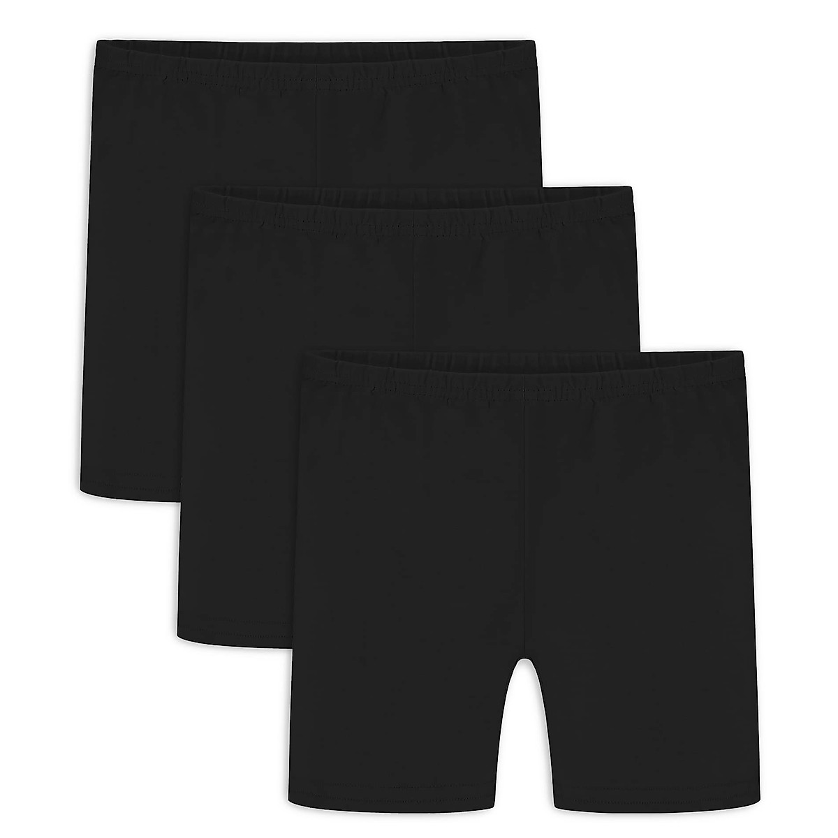 Auranso Girls Bike Shorts Dance Breathable and Safety Biker Under Dress Shorts Black 9-10 Years