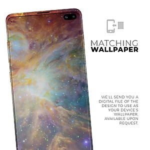 DesignSkinz Mutli-Colored Clouded Universe Protective Vinyl Decal Wrap Skin Cover Compatible with The Samsung Galaxy S20 (Screen Trim & Back Glass Skin)