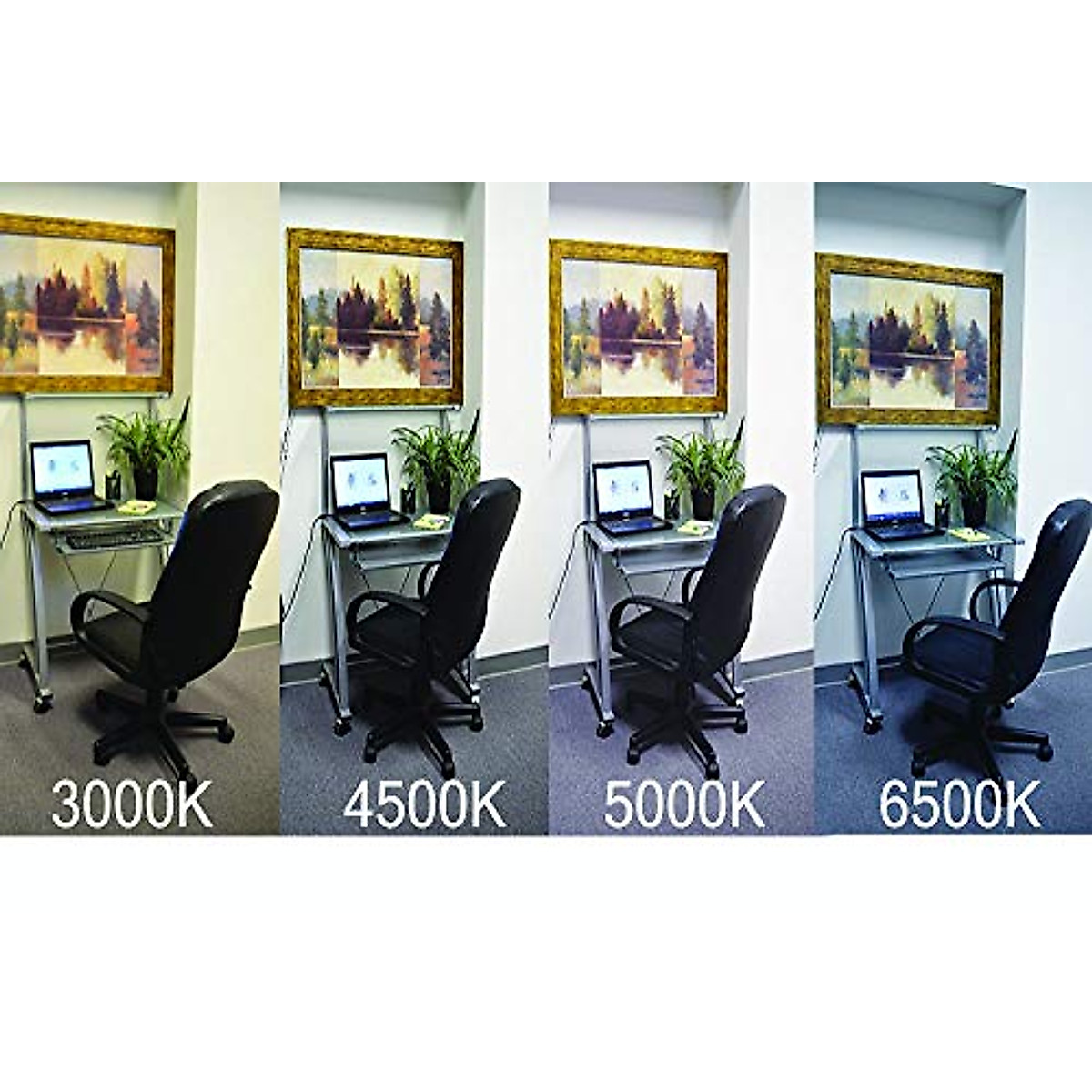 Orilis LED Vapor Tight Lights | 4FT Garage Shop Light Waterproof Fixture | Commercial Water Resistant Lighting for Outdoor Parking Lot Car Wash Warehouse Patio | 4500K IP65 85-277V