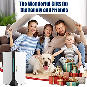 7L Humidifiers for Bedroom Large Room, Cool Mist Humidifier for Baby and Plants, with Oil Diffuser and Nightlight, Top Fill Design, Adjustable Mist, Timer Humidifiers, Quiet, White