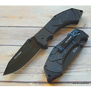 8.5 Inch Tactical Rescue Stainless Steel Open Folding Pocket Knife With Clip Outdoor Survival Hunting Knife for Camping by Survival Steel