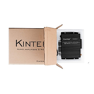 Kinter K2020A+ Limited Edition Original Tripath TA2020-020 Class-T Hi-Fi Audio Mini Amplifier with 12V 5A Power Supply Black