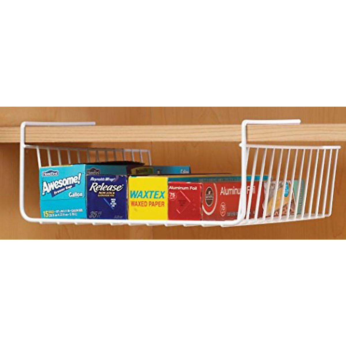 Miles Kimball Shelf Wrap Holder, One Size Fits All, White