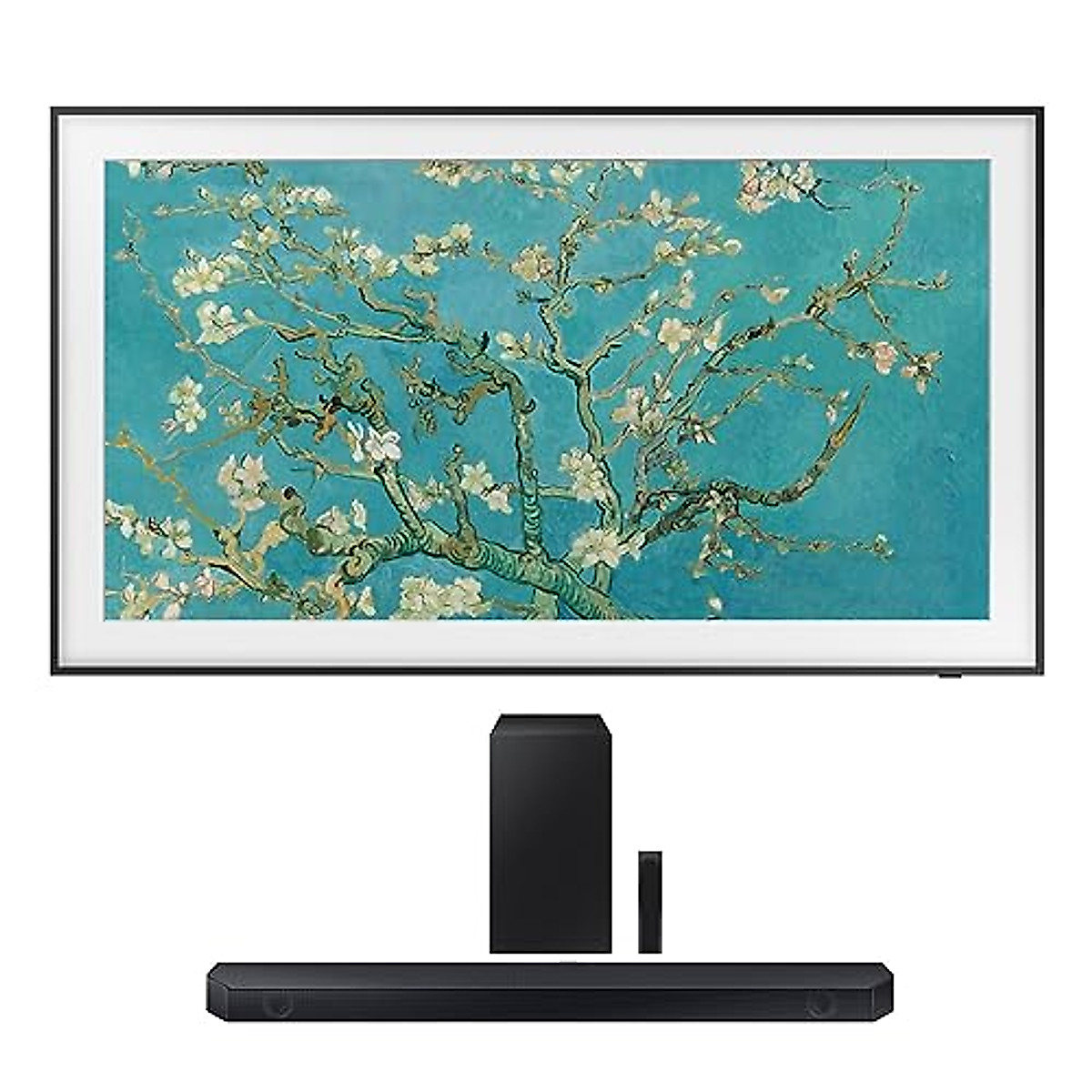 SAMSUNG QN50LS03BAFXZA 50 Inch The Frame 4K UltraHD Smart QLED TV with a HW-Q60C 3.1ch Soundbar and Subwoofer with Dolby Atmos (2022)