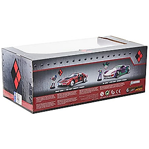 Jada 1:24 Diecast 1969 Chevy Corvette Stingray with Harley Quinn Figure