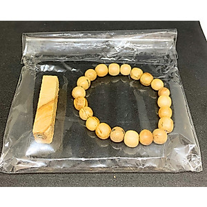 palo santo wood Bracelet hand-crafted made holy wood meditation relaxation
